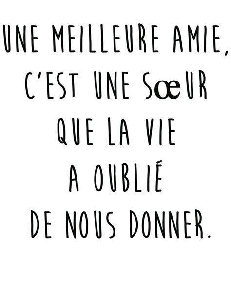 Citation du jour sur l amitié Une meilleure amie c est une sœur que