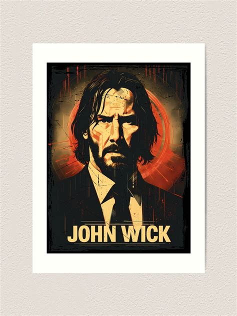 John Wick Poster Art Print For Sale By Retropandora Redbubble