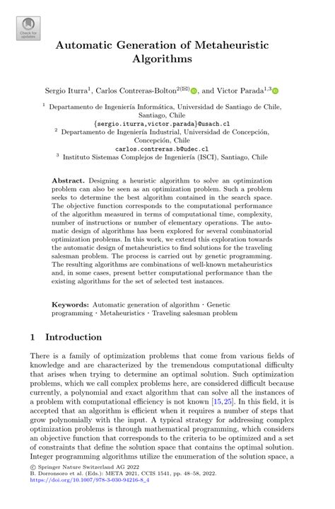 pdf automatic generation of metaheuristic algorithms
