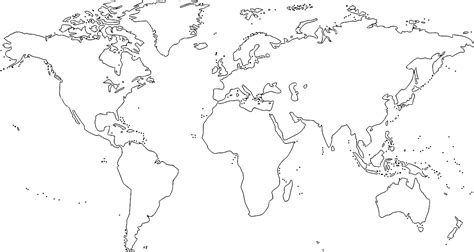 Carte Vierge Monde Carte