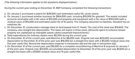 Solved The Following Information Applies To The Questions Chegg