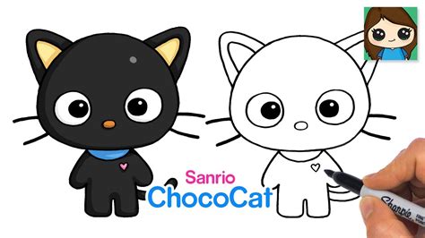 How To Draw ChocoCat Easy Sanrio YouTube