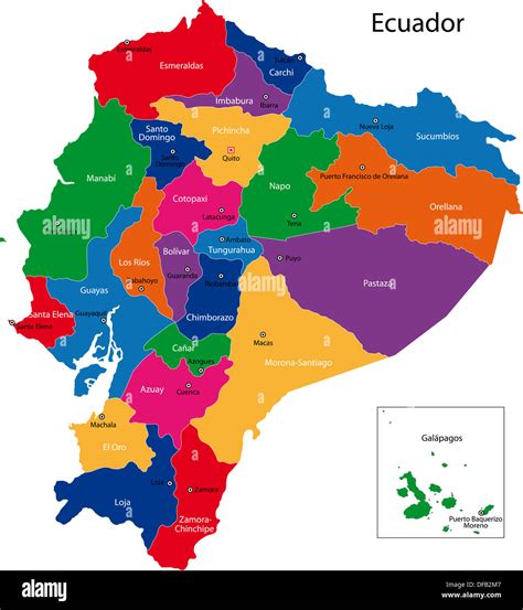 Mapa ecuador división Imágenes recortadas de stock Alamy