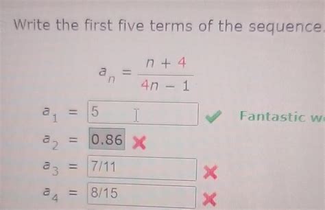 [answered] write the first five terms of the sequence a 1 82 a3 10 a 11 kunduz
