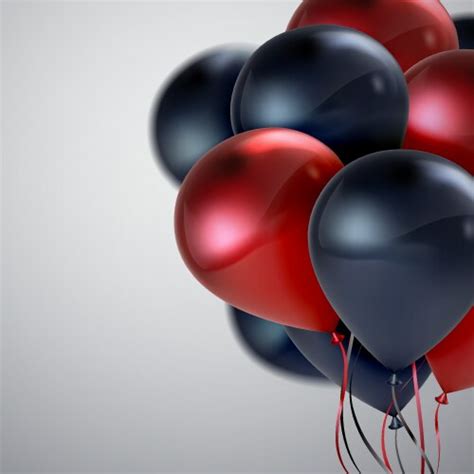 Realistic Glossy Balloons Royalty Free Vector Image