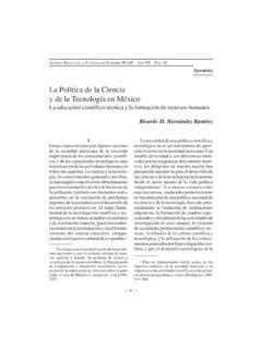 La Política de la Ciencia y de la Tecnología en México la pol 237