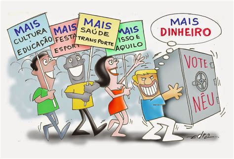 Cartunista EDRA Exposição de Charges Tema Eleições e do O ABC