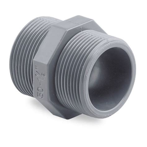 Machón Rosca Macho PVC 2 1 2 Accesorios para riego y fontanería