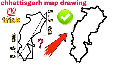 Chhattisgarh Map Drawing Tutorial Chhattisgarh Map Drawing With