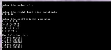 computing for beginners solving linear equations using gauss elimination