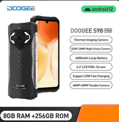 Doogee S Pro Rugged Phone Thermal Imaging Night Vision Gb Gb