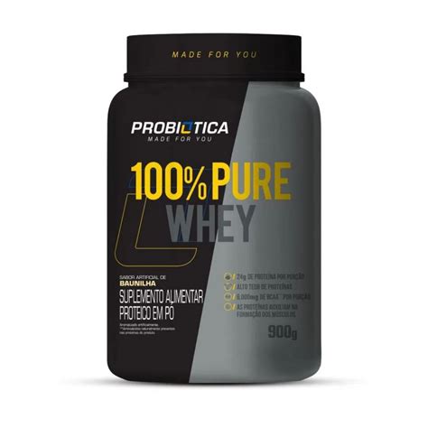100 Pure Whey Probiotica 900G Curitiba Nutrition Suplementos