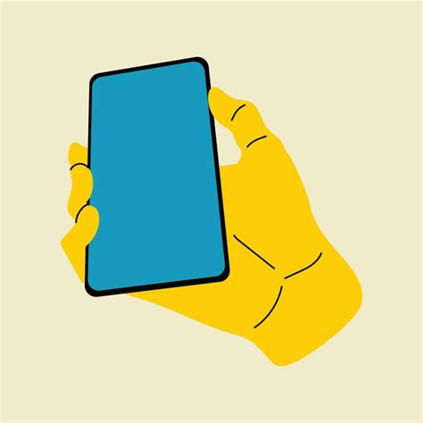 Hand Holding Smartphone Vector Illustration In Flat Style 24626180