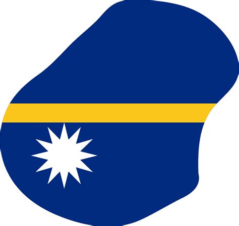 Flag Map Of Nauru Symbol Hunt