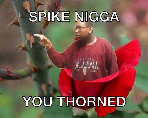Spike Nigga You Thorned Sike Nigga You Thought Know Your Meme