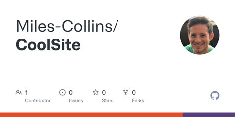 GitHub Miles Collins CoolSite