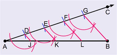 dividing a segment into equal parts