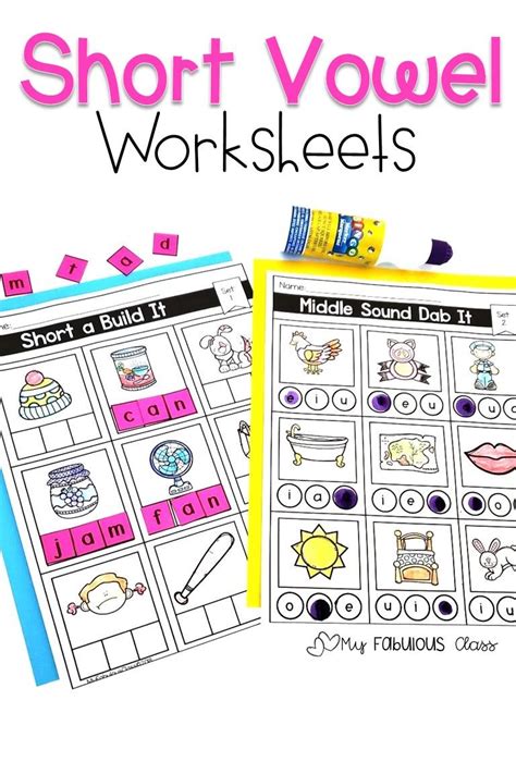 Vowel Activities For First Grade
