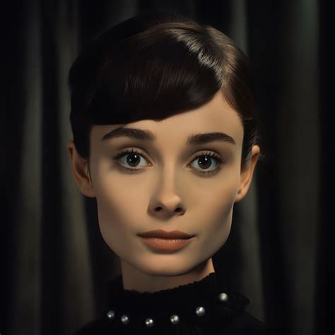 Audrey Hepburn In A Formal Attire Premium AI Generated Image