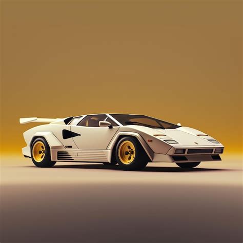 Premium AI Image Lamborghini Countach Old Classic Italian Fast