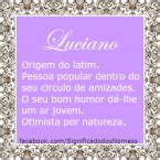 Significado Do Nome Luciano Significado Dos Nomes