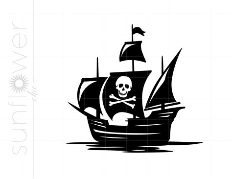 Pirate Ship Svg Pirate Ship Clipart Pirate Ship Silhouette Etsy Canada