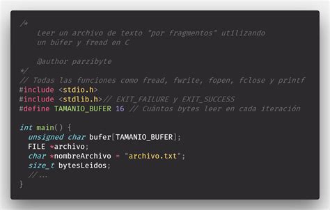 Leer Archivo De Texto Con C Y Fread Parzibyte S Blog