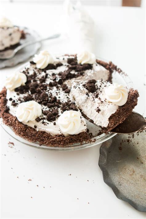 No Bake Oreo Pie With Chocolate Graham Cracker Crust Crazy For Crust