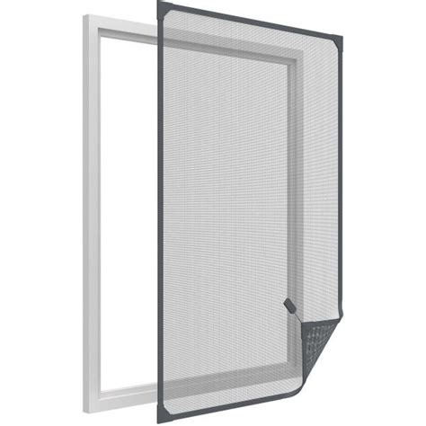 Moustiquaire avec cadre magnétique pour fenêtre anthracite max 100x120 cm