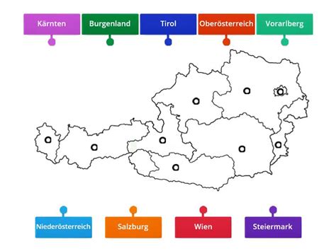 Bundesländer Beschriftetes Diagramm