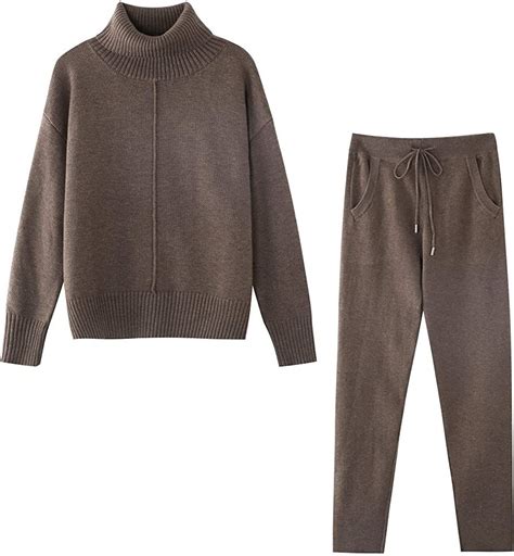TAOVK Woolen Women Knitted Sweaters Suits 2 Piece Outfits Sweaters Set