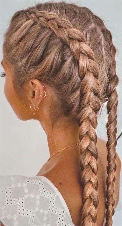 50 Braided Hairstyles To Try Right Now High School Braid Pigtails