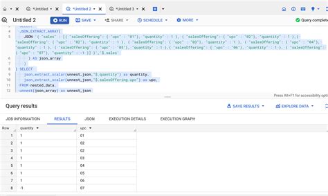 Google Cloud Platform How To Extract Some Fields Of Json Array In Big