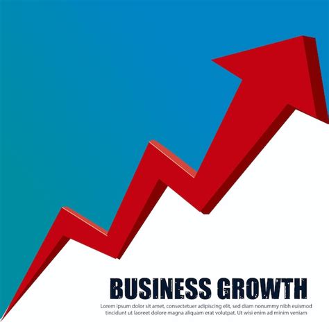 Premium Vector Business Success Growth With Upward Arrow