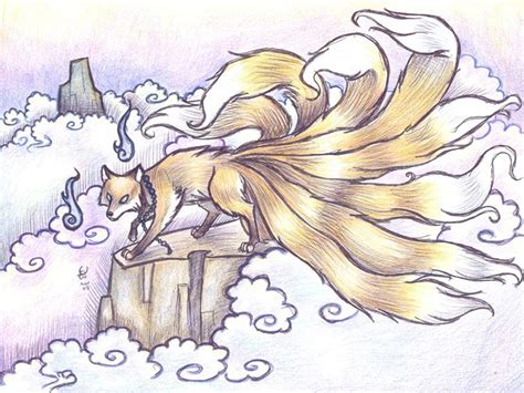 Kitsune By Who Stole MY Name On DeviantART Lendas Japonesas Arte
