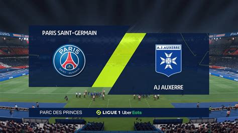 PSG Vs AJ AUXERRE I LIGUE 1 I 13 11 2022 I FIFA 22 I SIMULATION YouTube