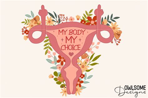 Pro Choice My Body My Choice PNG Gráfico por owlsome designs Creative