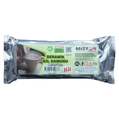 MİSYON SERAMİK KİL HAMURU BEYAZ 500GR Varev