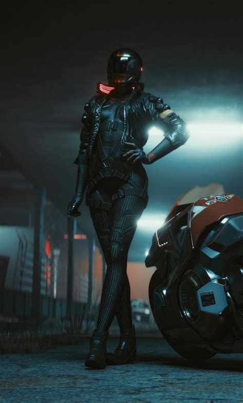 X Cyberpunk Scifi Biker Girl Iphone Hd K Wallpapers