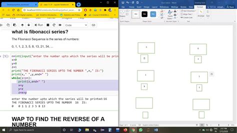 python program to print the fibonacci series upto a given number n youtube