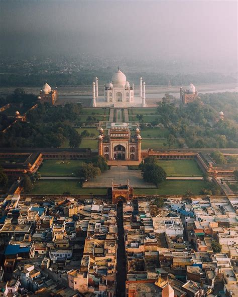 Aerial View Of Taj Mahal Agra India Photo By Jacob Taj Mahal