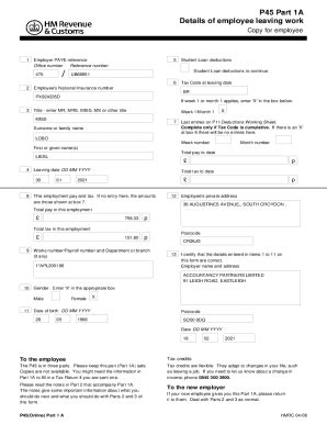 Fillable Online Employer PAYE Reference Fax Email Print PdfFiller