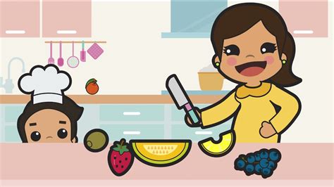 Coctel de Frutas con Helado Video Educativo para niños YouTube