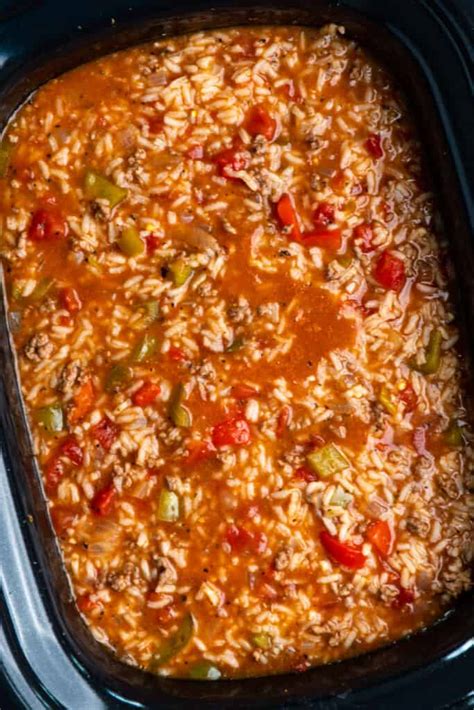 Crock Pot Stuffed Pepper Soup Slow Cooker Meals