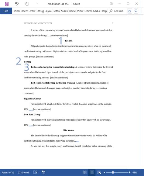 dr paper help apa section headings