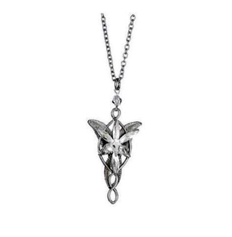 Bnwt Arwen Evenstar Lotr Necklace Pendant Silver Plated
