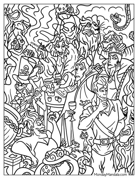 Disney Coloring Pages For Adults Free Pdf Printables 5512 The Best