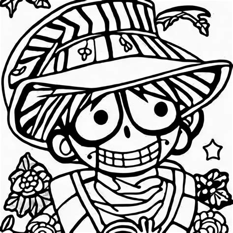 Luffy One Piece Coloring Page Color Anything