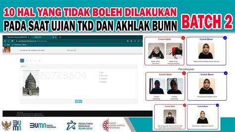 10 HAL YANG TIDAK BOLEH DILAKUKAN PADA SAAT ONLINE TES TKD DAN AKHLAK
