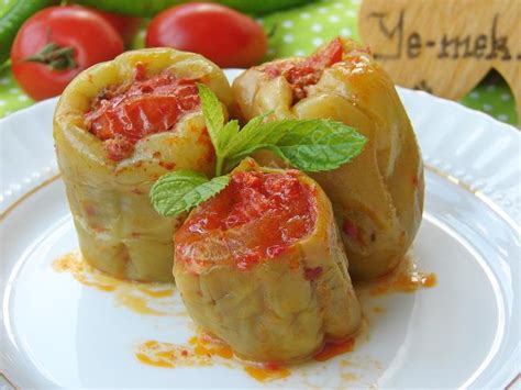 Etli Biber Dolmas Tarifi Resimli Anlat M Yemek Tarifleri